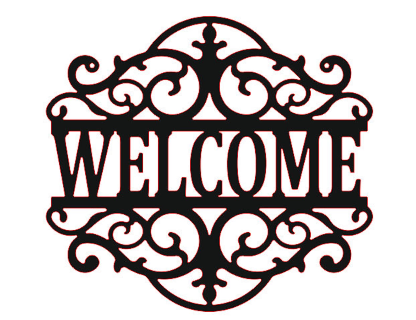 Laser Cut Files WELCOME +SVG+DXF Instant Download - Etsy