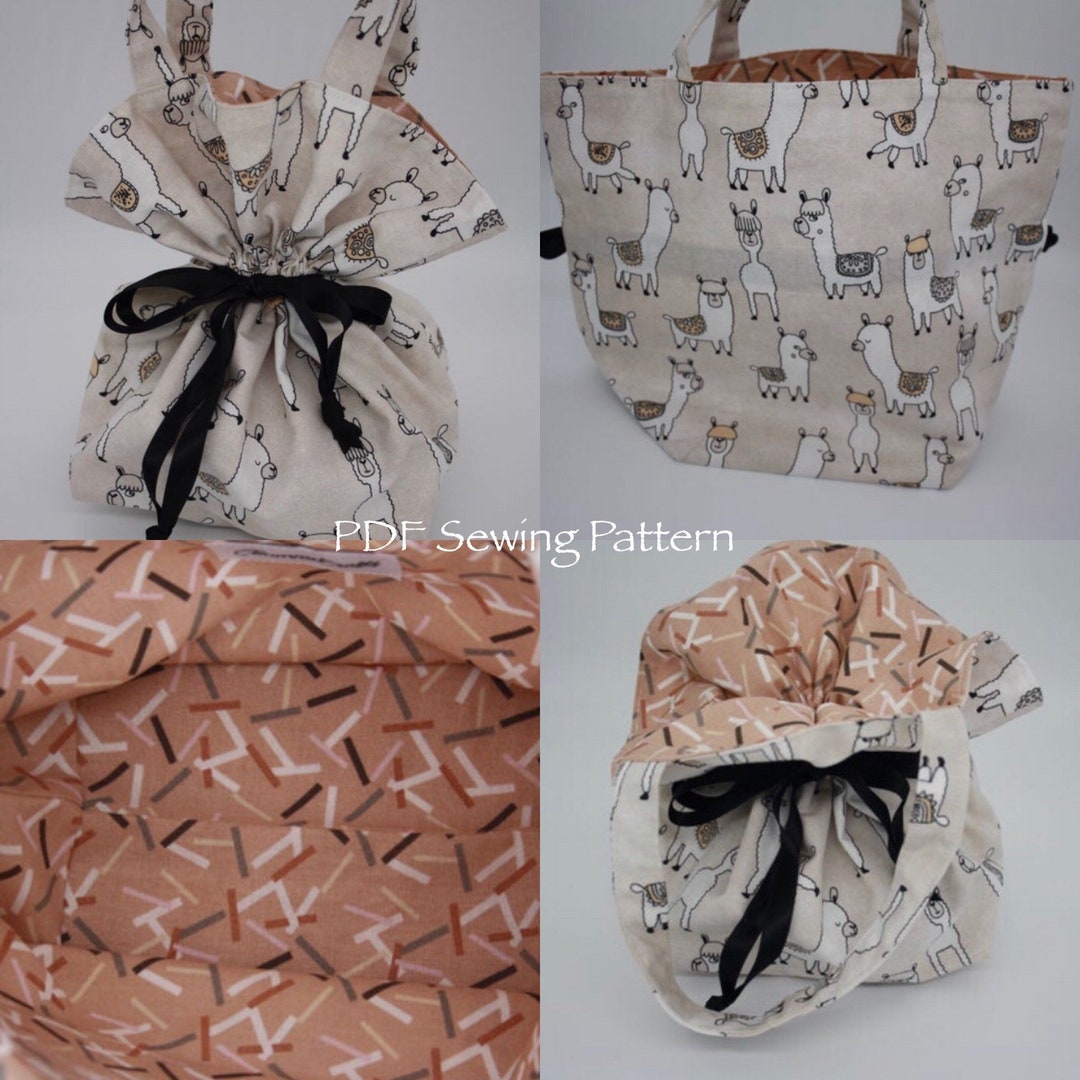 PDF Pattern, Dumpling Bag Pattern, Project Bag Pattern, Sewing Pattern ...