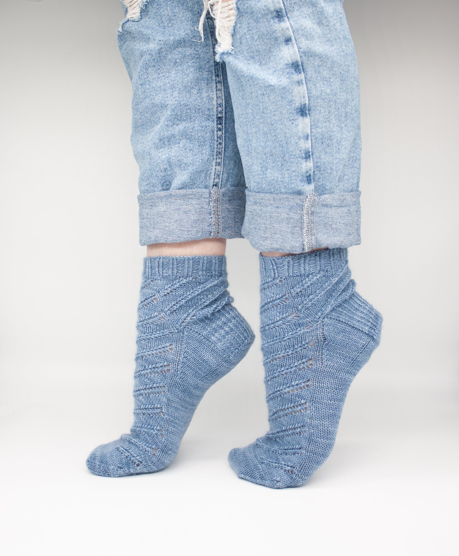 PDF Ripped Jeans Sock Knitting Pattern Knitting Pattern Lace - Etsy UK