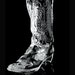 5" Crystal Glass Boot, Ralph Lauren Style Cowboy Boot, Vintage Glass ...