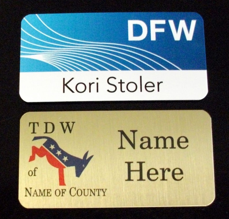 Personalized Magnetic Name Tags/name Badges - Etsy