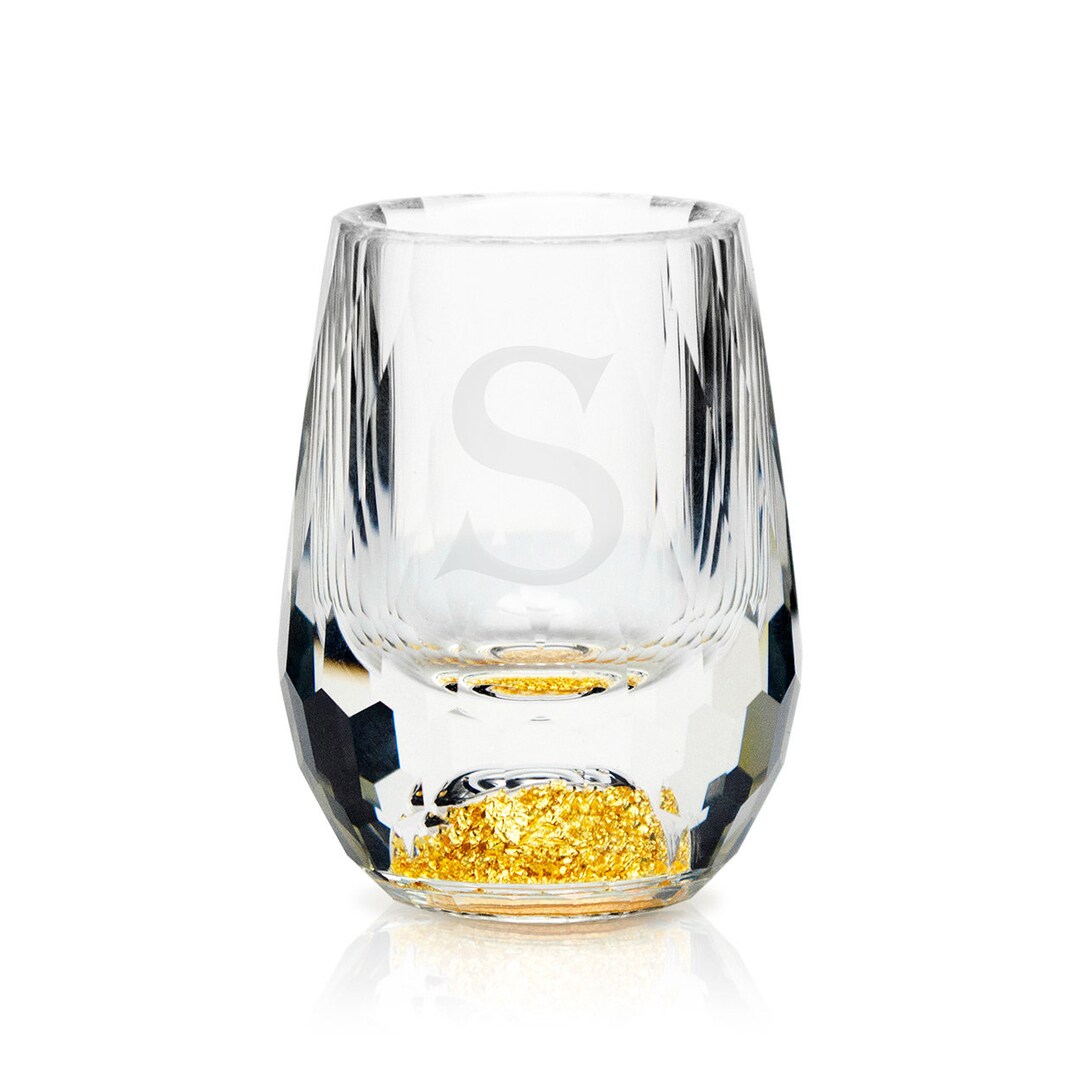 Engraved Diamant Gold Flake Shot Glass 1.5oz - Etsy