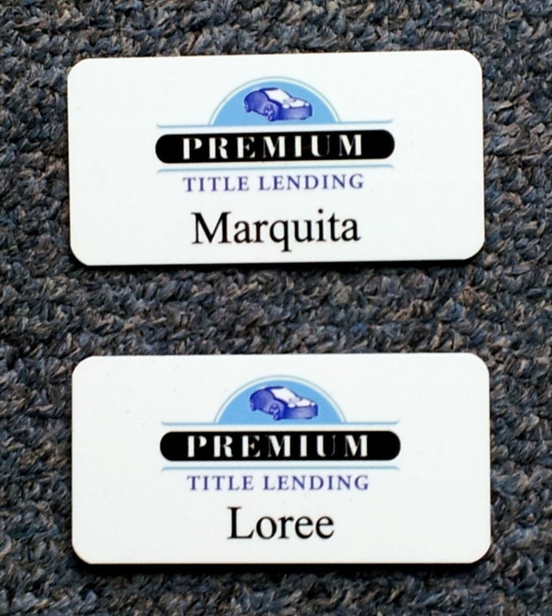 Personalized Magnetic Name Tags/name Badges - Etsy