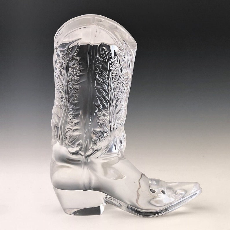 5 Crystal Glass Boot Ralph Lauren Style Cowboy Boot - Etsy