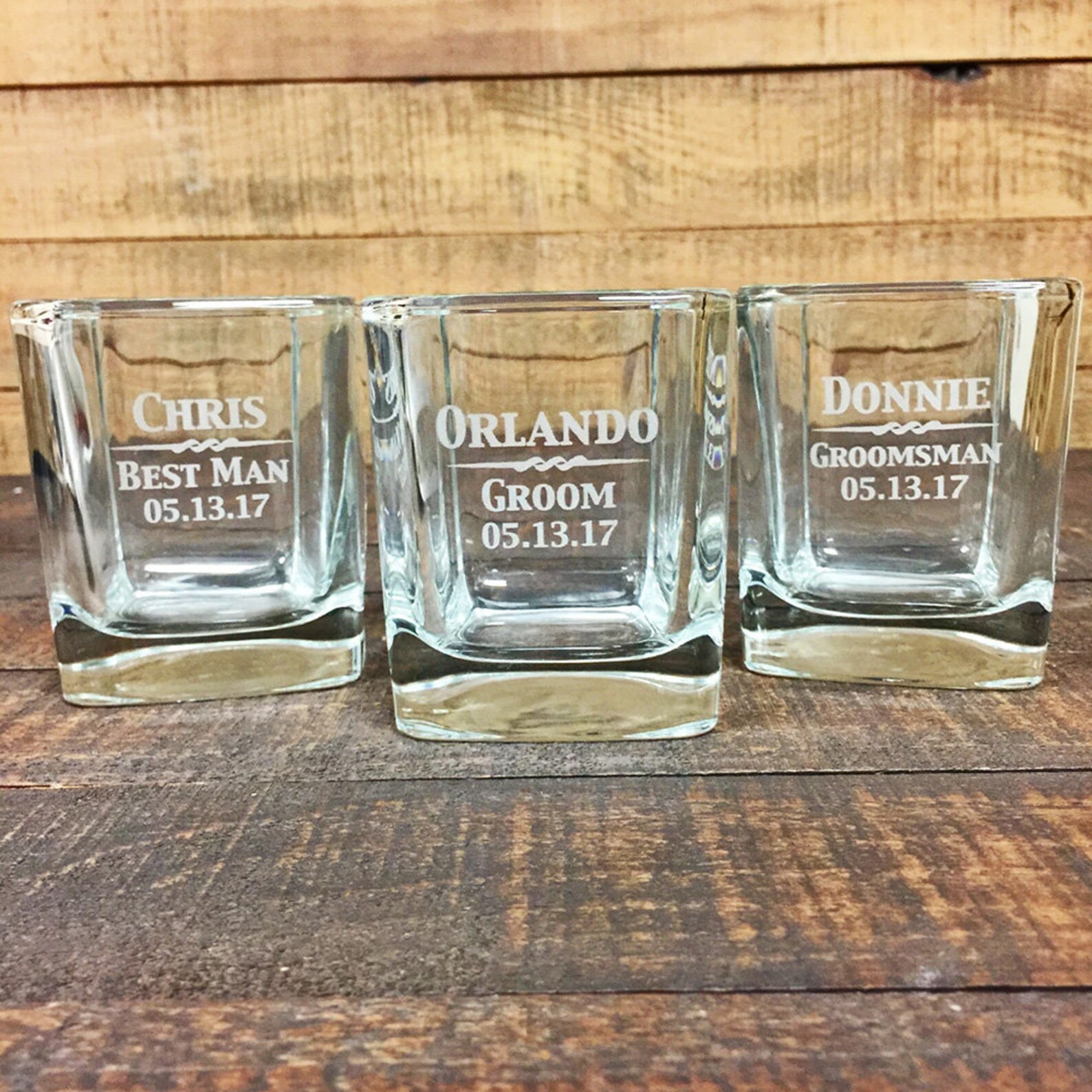 Engraved Square Shot Glass 2oz - Etsy