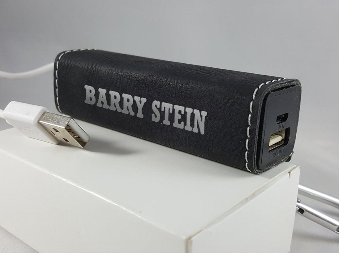 Personalized Vegan Leather Power Bank 2200mah - Etsy