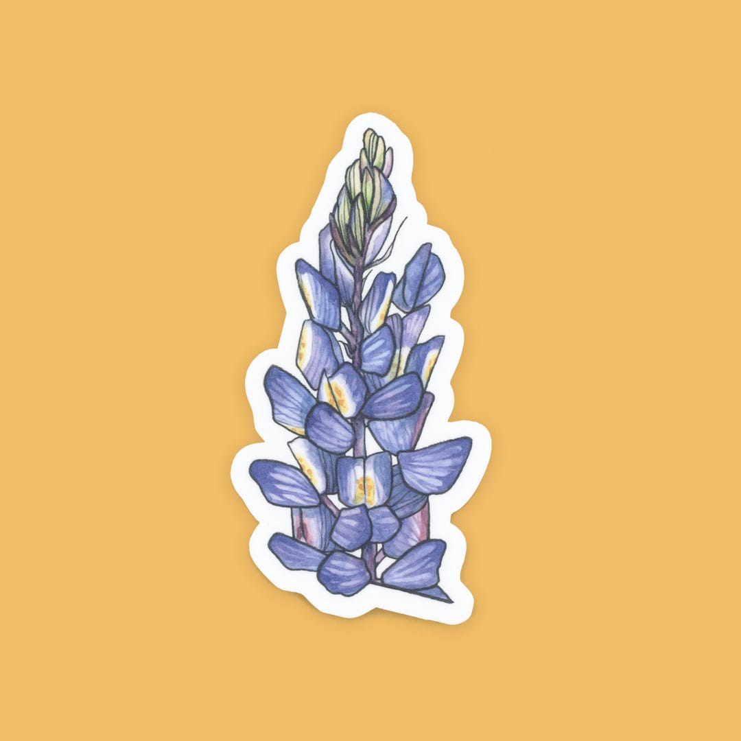 Desert Lupin Vinyl Die-cut Sticker, Stickers , Vinyl Stickers, Sticker ...