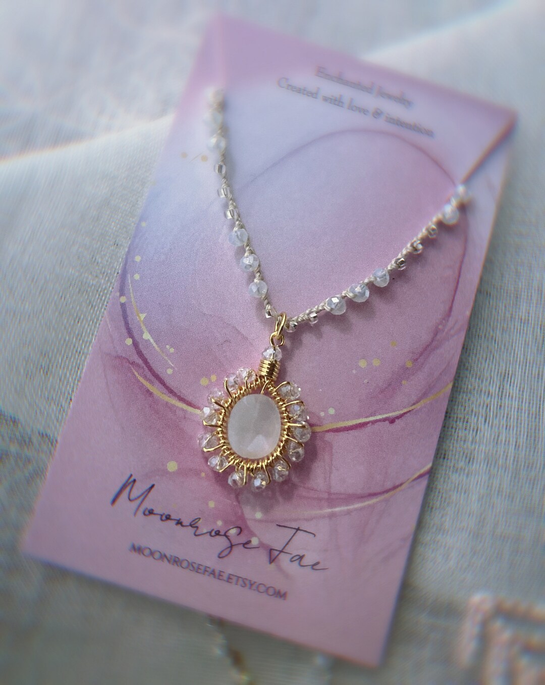 Moonstone Siren Ethereal Nymph Choker Necklace / Angelic Ethereal ...