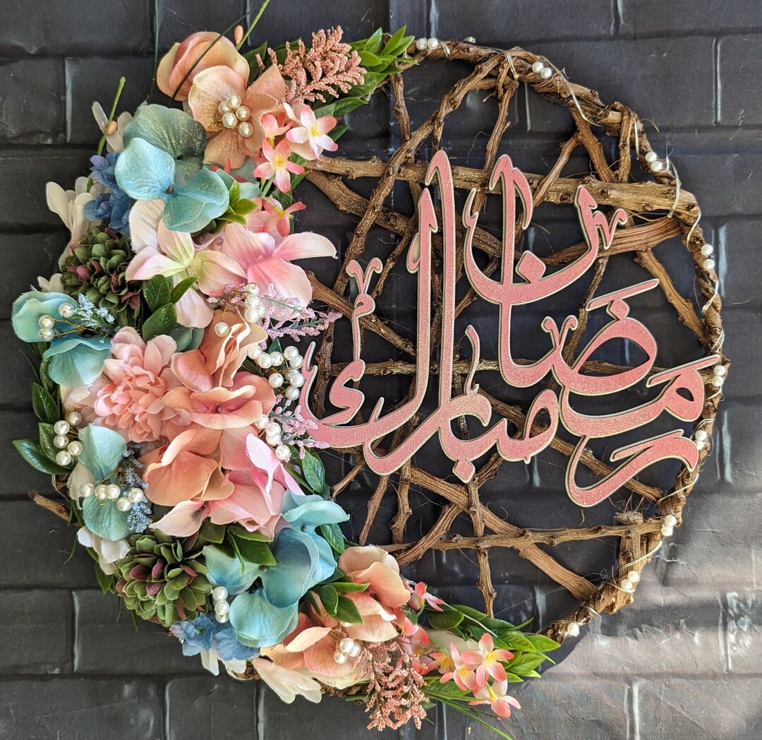 Ramadan Mubarak Door Decor,eid Decorations, Crescent Eid Decor, Islamic ...