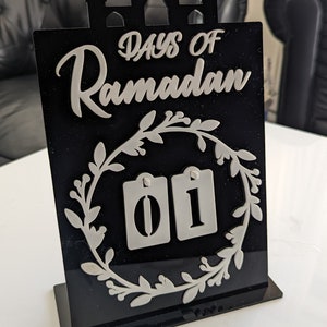 Ramadan Calendar, Days of Ramadan, Countdown to Eid , Ramadan or Eid Gift, Ramadan Table Decor ...