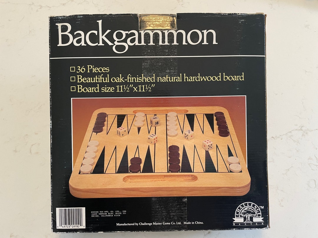 VGC Complete Wooden Backgammon Game Challenge Games 9110 - Etsy