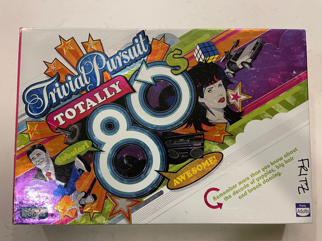 Trivial Pursuit 80s Game by Parker Brothers 44230 - Etsy