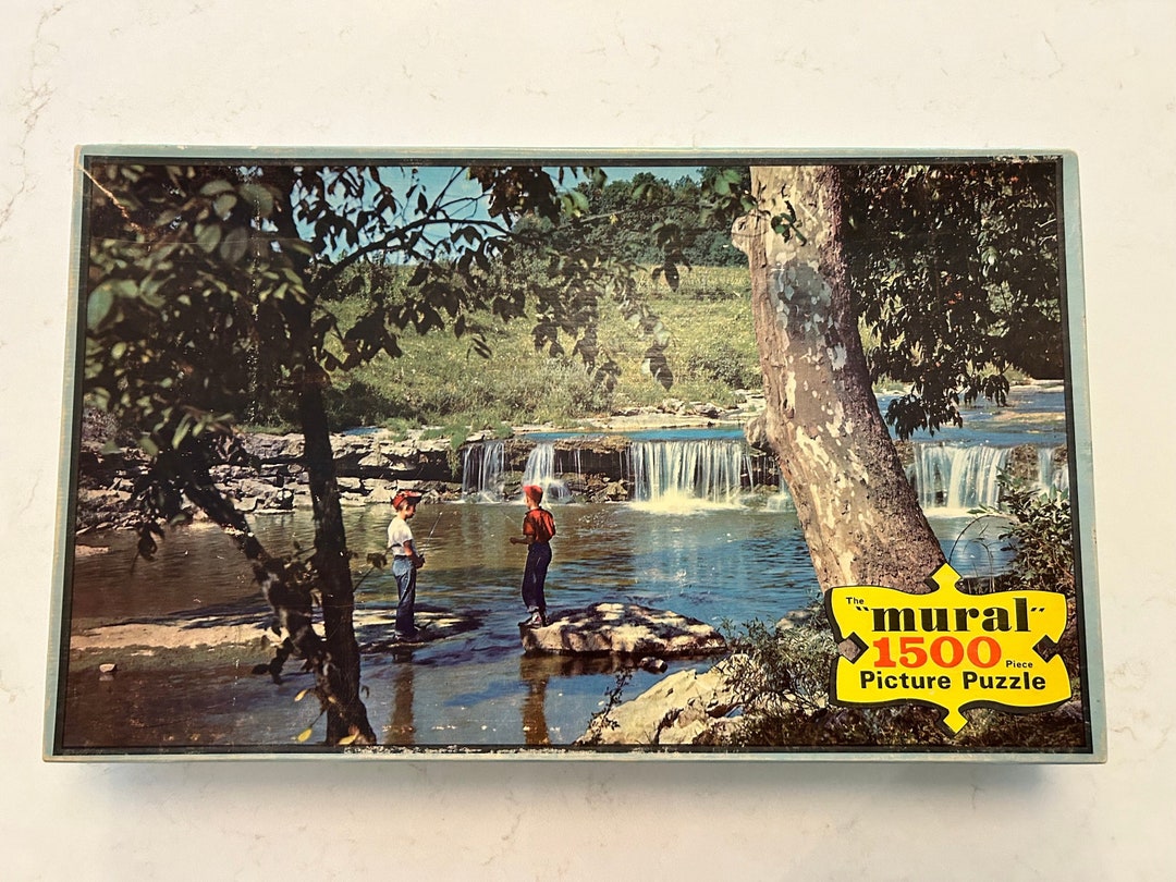 Mint Sealed the “mural”1500 Piece Picture Puzzle by Built Rite No 1500 ...