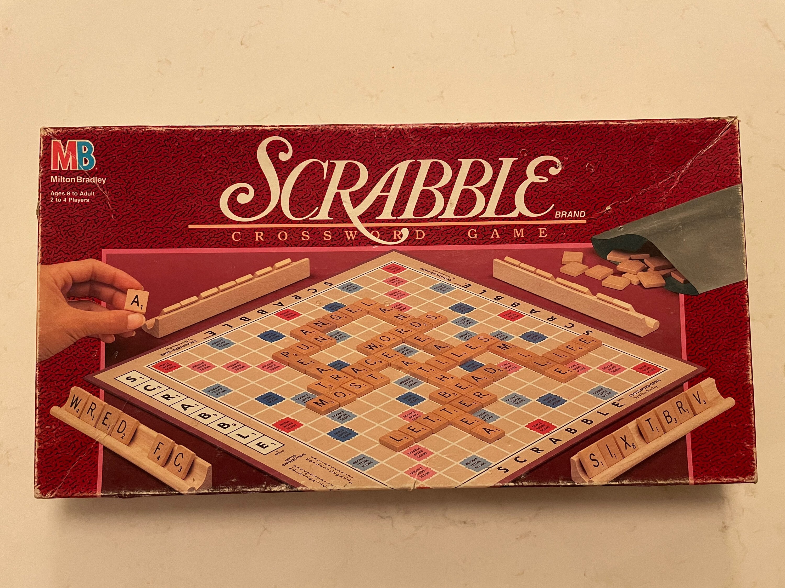 1989 VGC Complete Scrabble Crossword Game by Milton Bradley. - Etsy