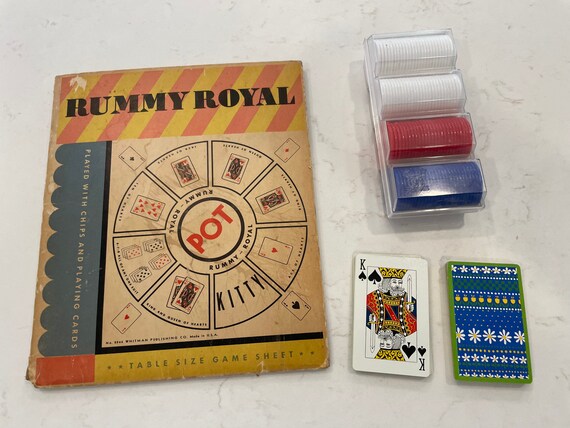 1937 Complete Rare Rummy Royal Game Sheet Whitman 2944 | Etsy