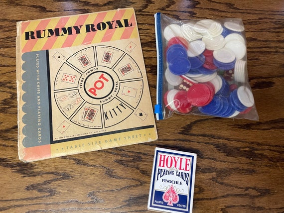 1937 Rare Rummy Royal Poker Card Game Whitman 2944 - Etsy
