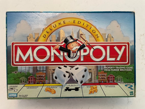 1998 VGC Complete Monopoly Deluxe Edition Property Trading - Etsy