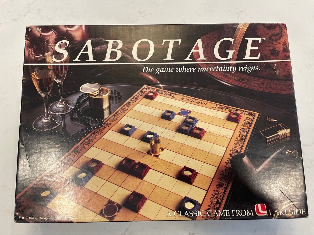 1985 VGC Complete Sabotage Game Lakeside 8328 - Etsy