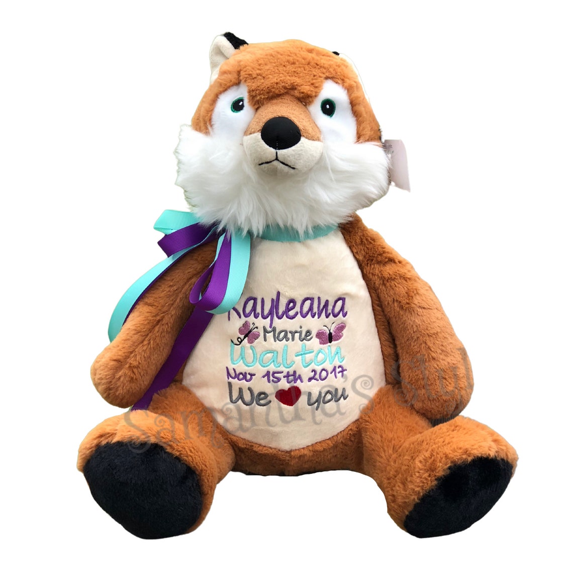 Personalized Stuffed Fox, Personalized Fox, Fox Toy, Soft Toy, Soft Toy ...