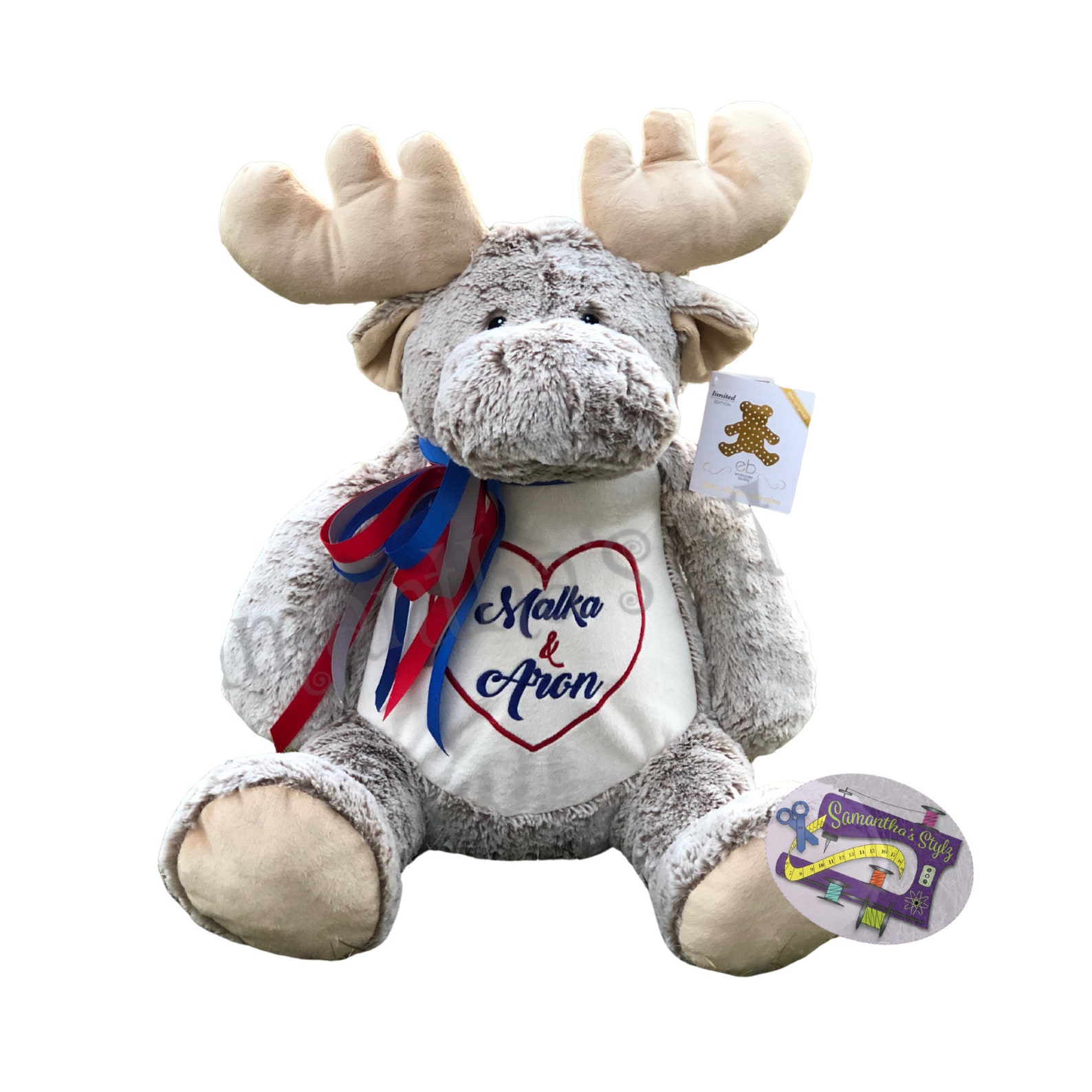 Jumbo Personalized Moose Soft Toy Moose Teddy Moose Soft | Etsy Canada
