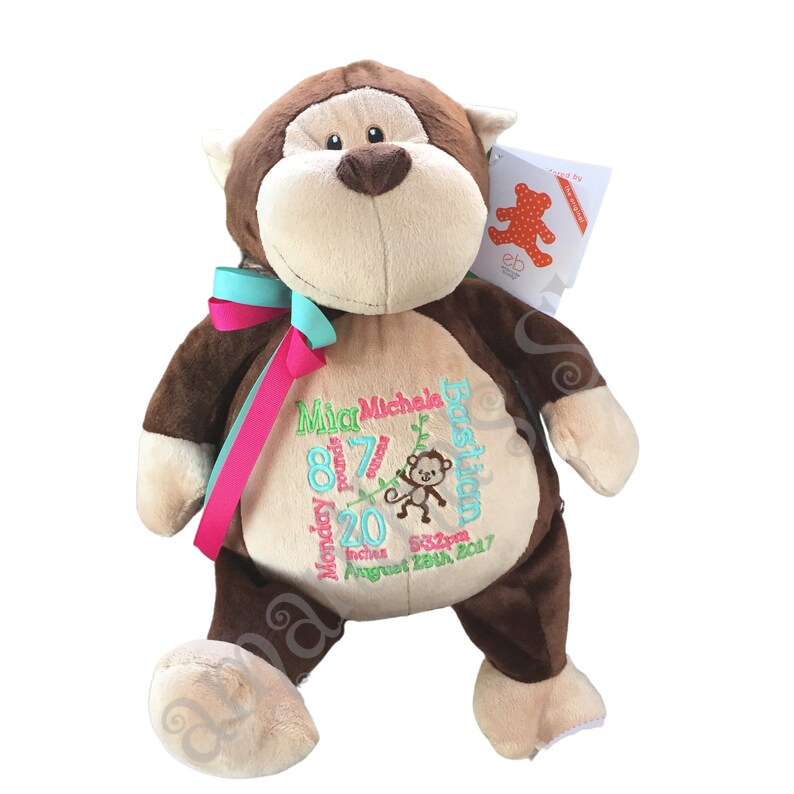 Monkey Gift Personalized Monkey Toy Monkey Large Monkey - Etsy