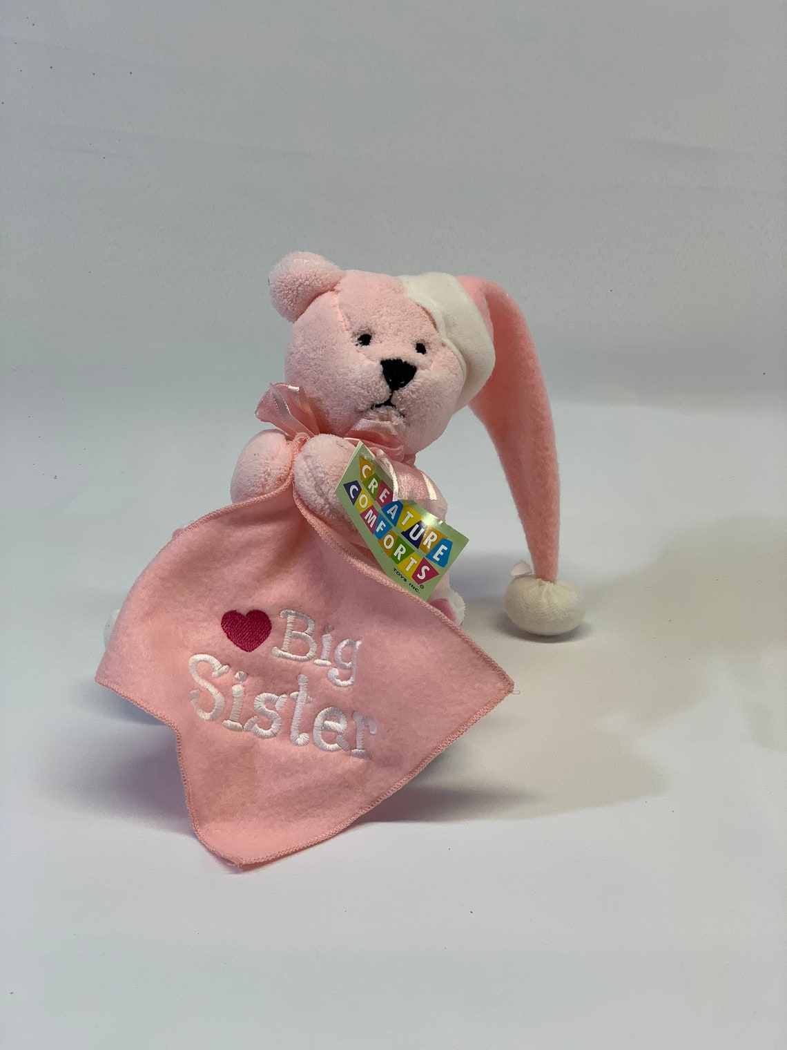 Pink Baby Bear Woodland bedroom decor New baby gift Baby | Etsy