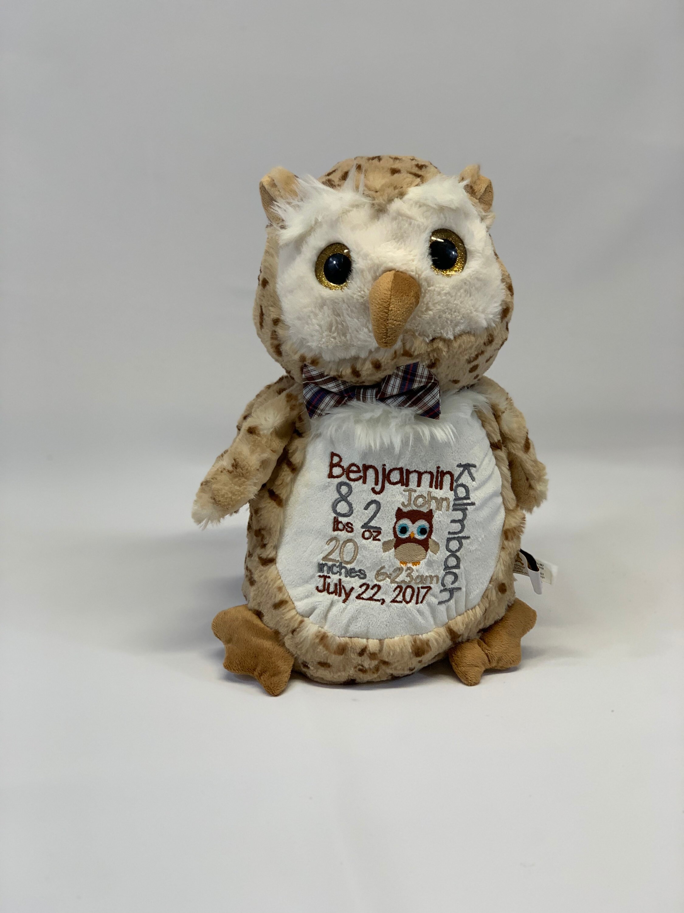 Personalized Stuffed Owl Birth Announcement Stuffed Owl - Etsy