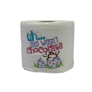 Embroidered Easter Toilet Paper Gift, Humorous Embroidered Easter ...