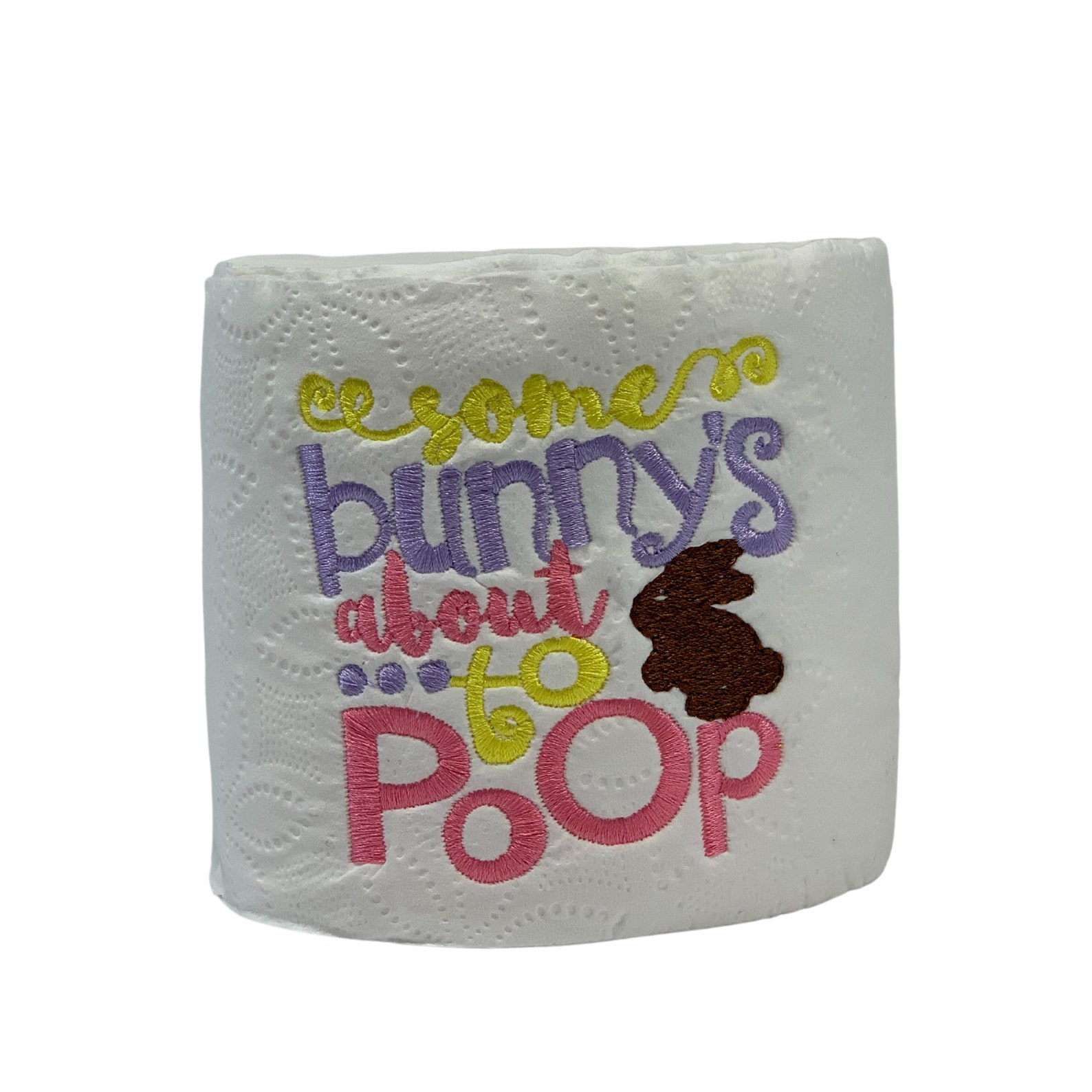 Embroidered Easter Toilet Paper Gift, Humorous Embroidered Easter ...