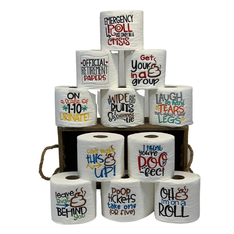 Toilet Paper Gift, Low Roll Gift, Bog Roll Gift, Toilet Joke Gift, Poo ...