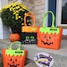 Personalized Monster Halloween Treat Bag, Custom Halloween Trick or ...