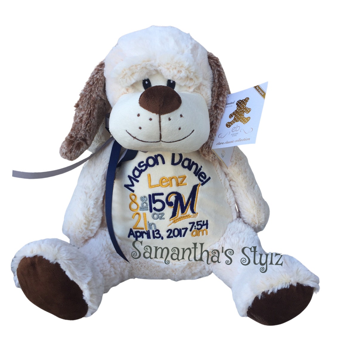 Jumbo Personalized Dog Large Dog Soft Toy Sensory Name Dog - Etsy