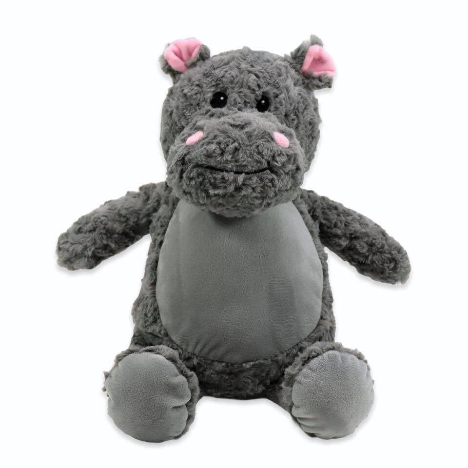 Embroidered Hippo Stuffed Animal Custom Hippo Plush - Etsy