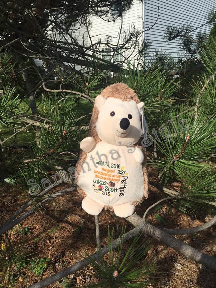 Hedgehog Soft Toy Personalized Hedgehog Hedgehog Decor - Etsy