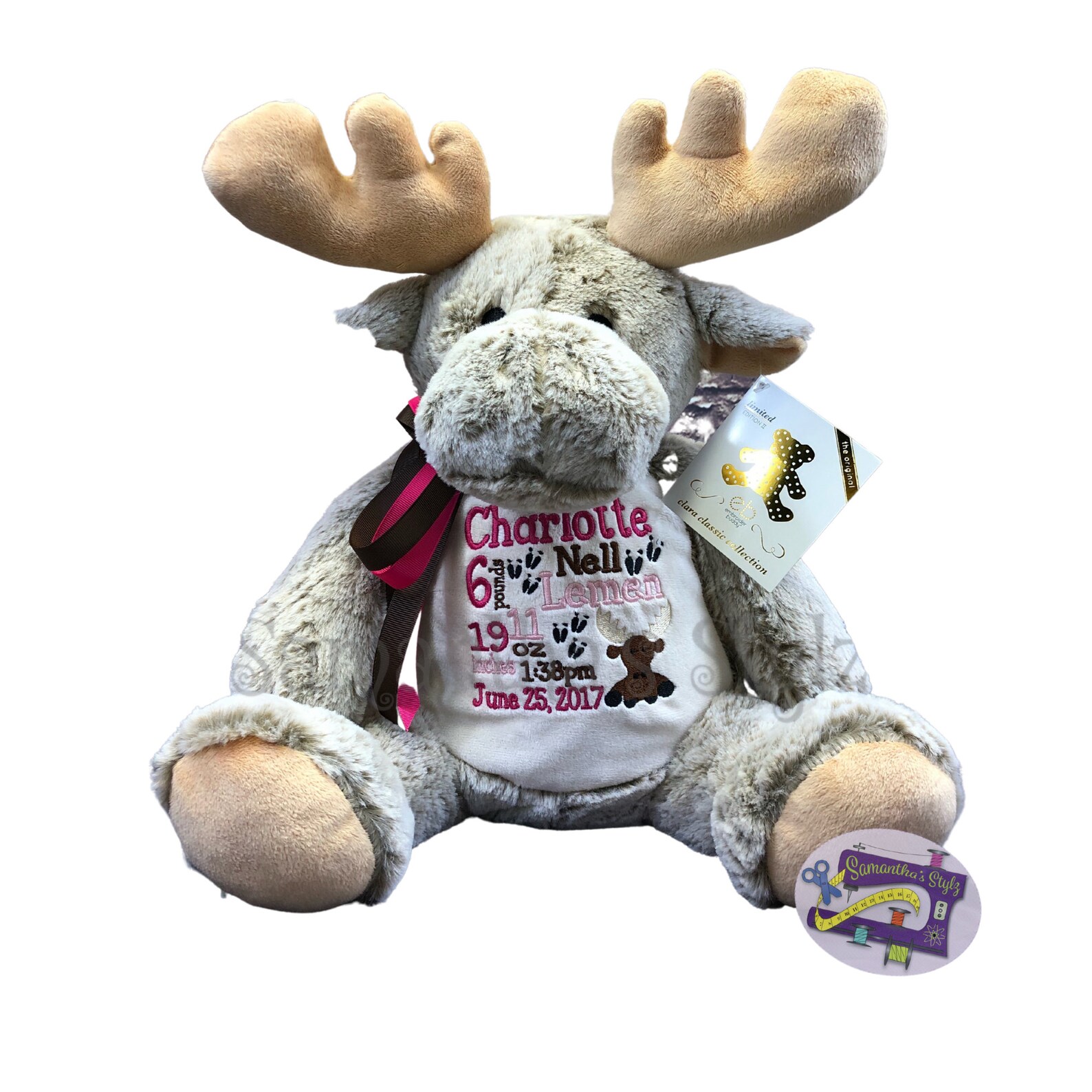 Jumbo Personalized Moose Soft Toy Moose Teddy Moose Soft | Etsy