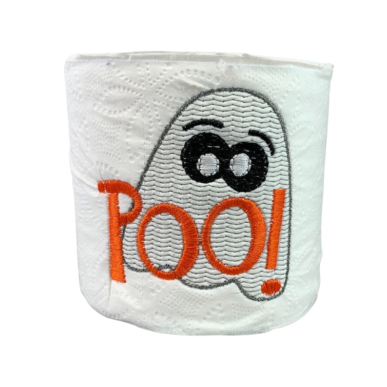 Embroidered Spooky Poo Halloween Toilet Paper Halloween Party - Etsy