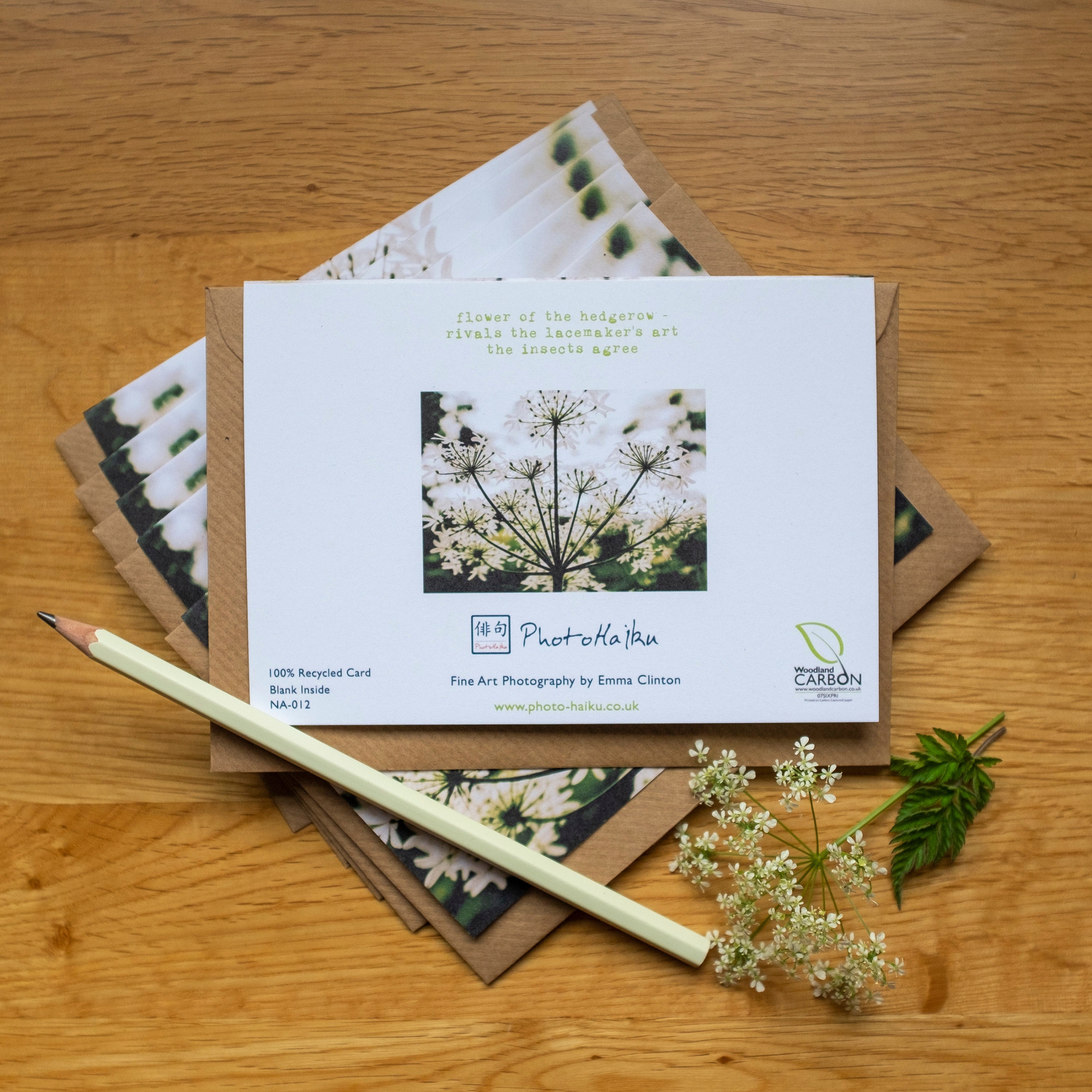 Wildflower Note Cards Blank Inside With Nature Poem on | Etsy UK