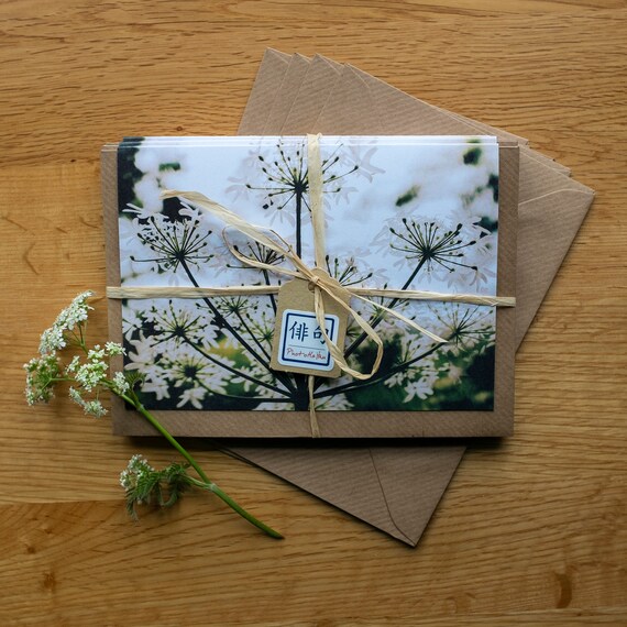 Wildflower Note Cards Blank Inside With Nature Poem on | Etsy