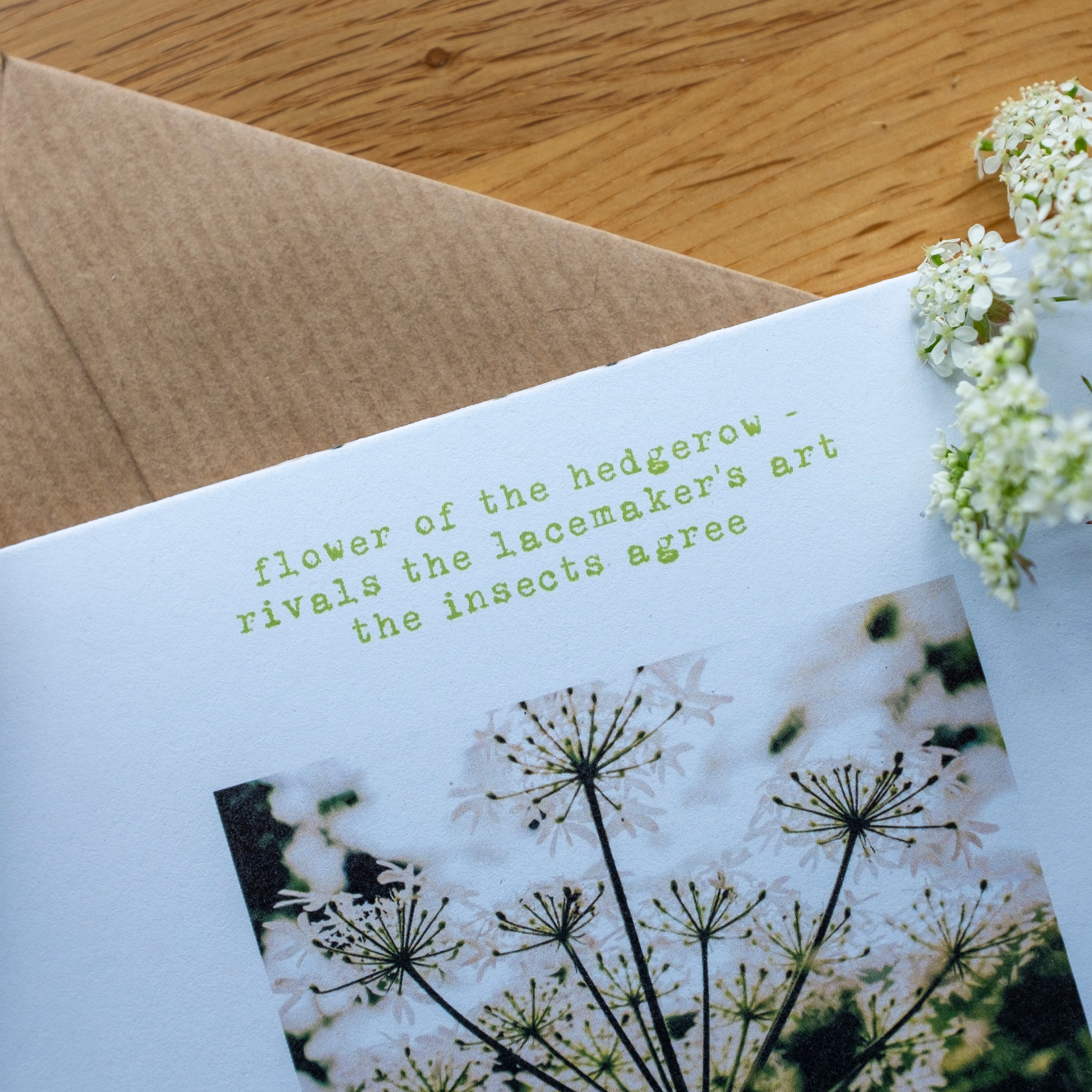 Wildflower Note Cards Blank Inside With Nature Poem on | Etsy UK