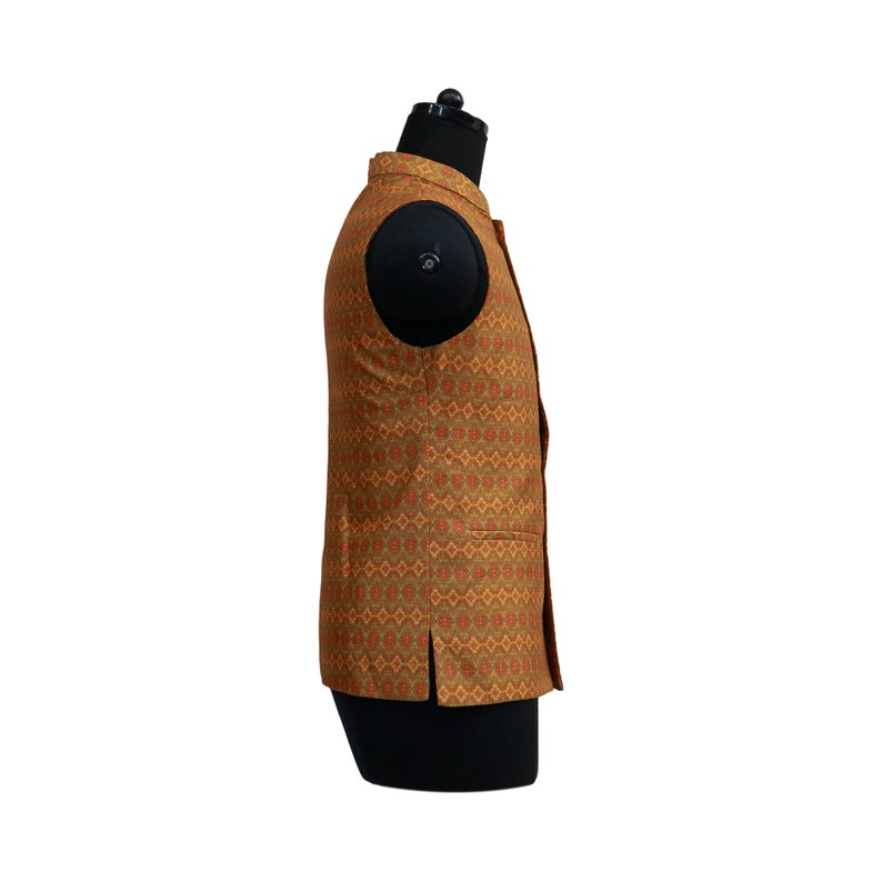 Handmade Vintage Floral Nehru Jacket: Indian Ethnic Party Wear - Etsy