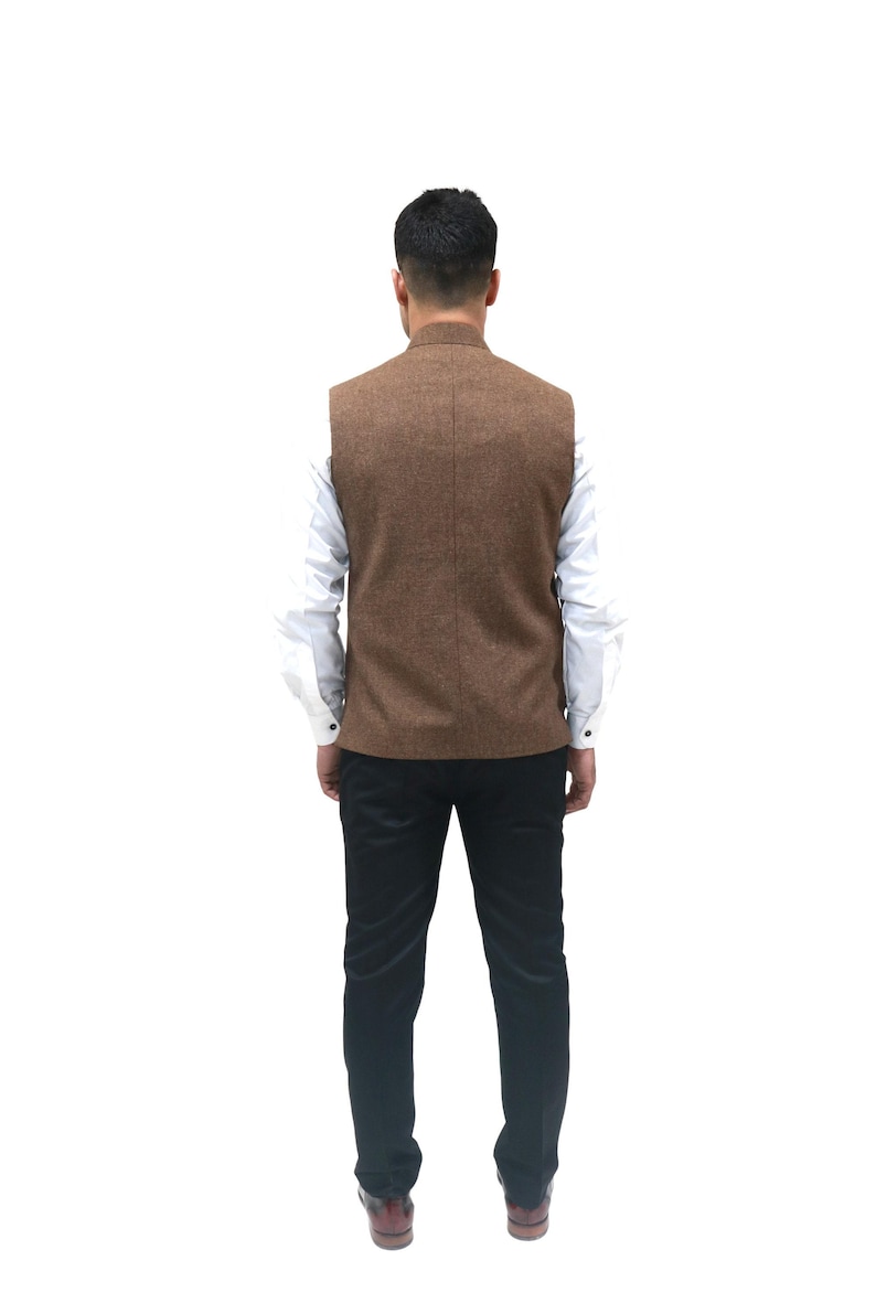 Handcrafted Nehru Jacket: Luxurious Tweed Wool Modi Style for Men's ...