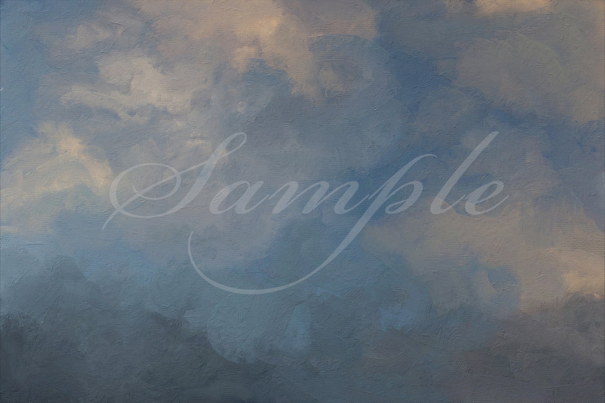 Fine Art Painterly Cloud Texture Overlays for Photoshop. High ...