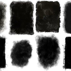 Watercolour Masks - 8 Fine Art Watercolour PNG Photoshop Clipping Mask ...