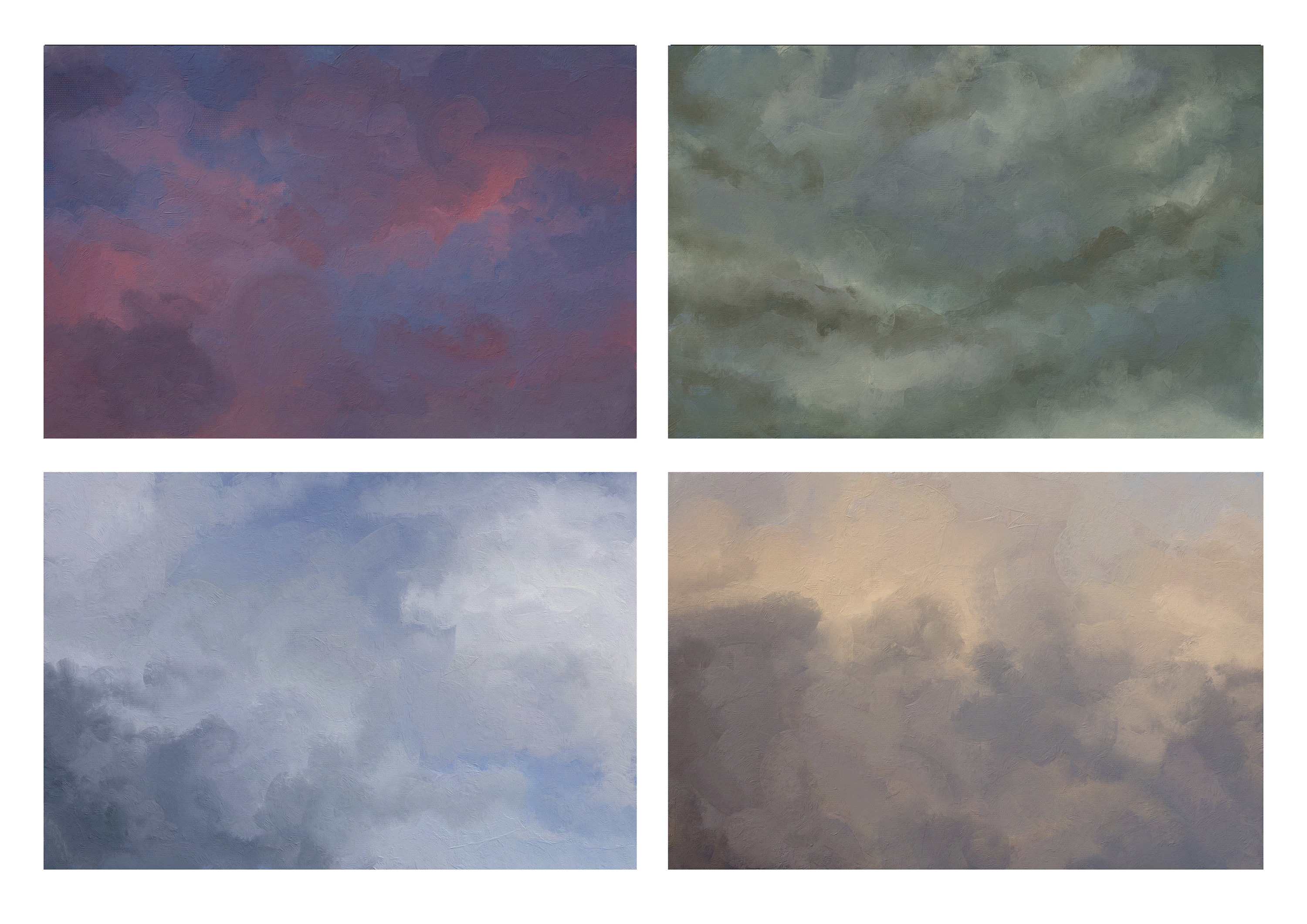 Fine Art Painterly Cloud Texture Overlays for Photoshop. High ...