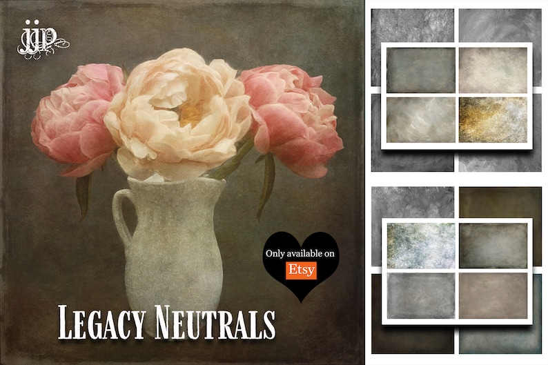 20 Fine Art Painterly Photoshop Textures, Photoshop Overlays, Digital ...