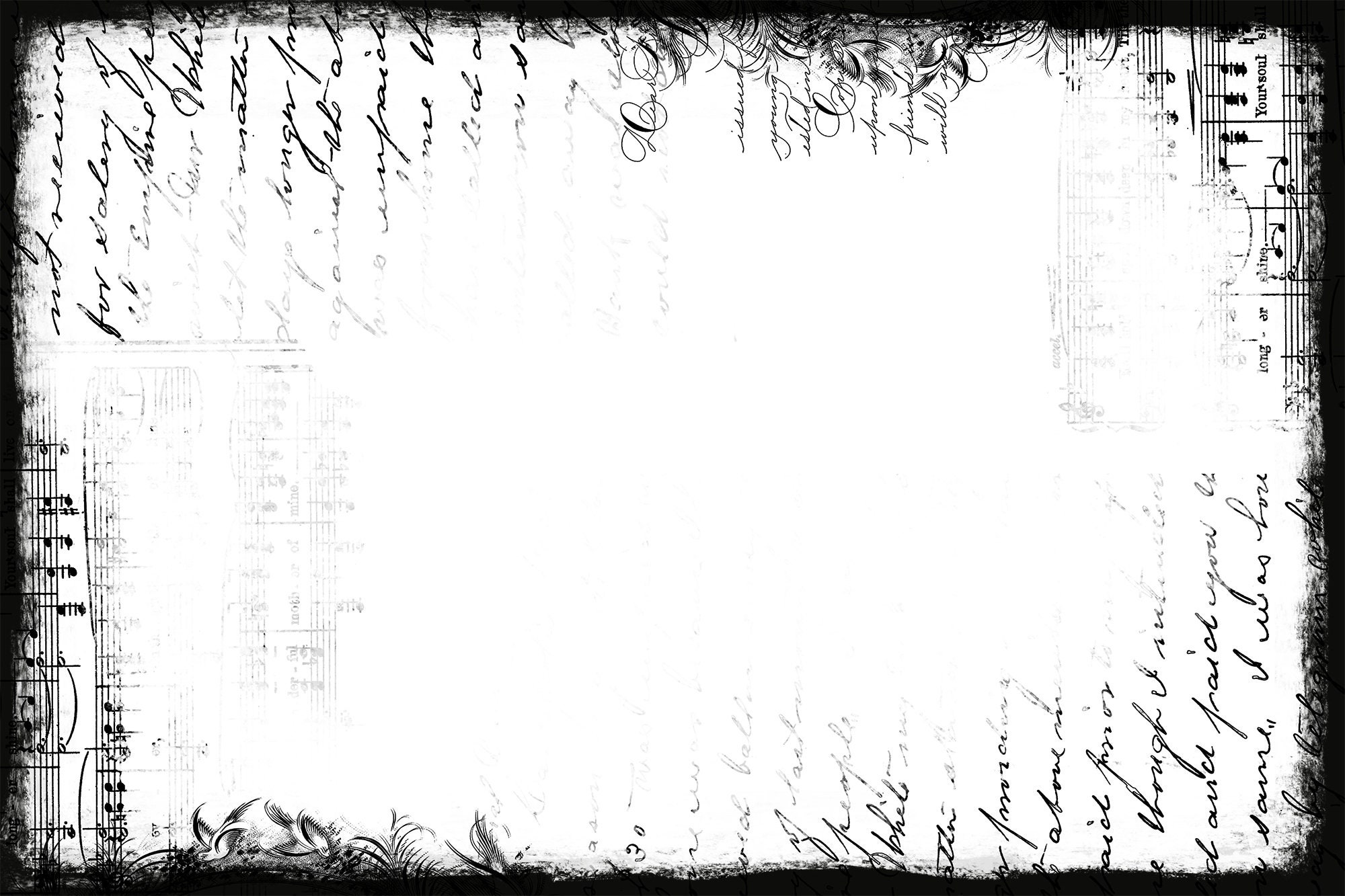 Grunge Edge Overlays 16 Fine Art Grunge Photoshop Texture - Etsy