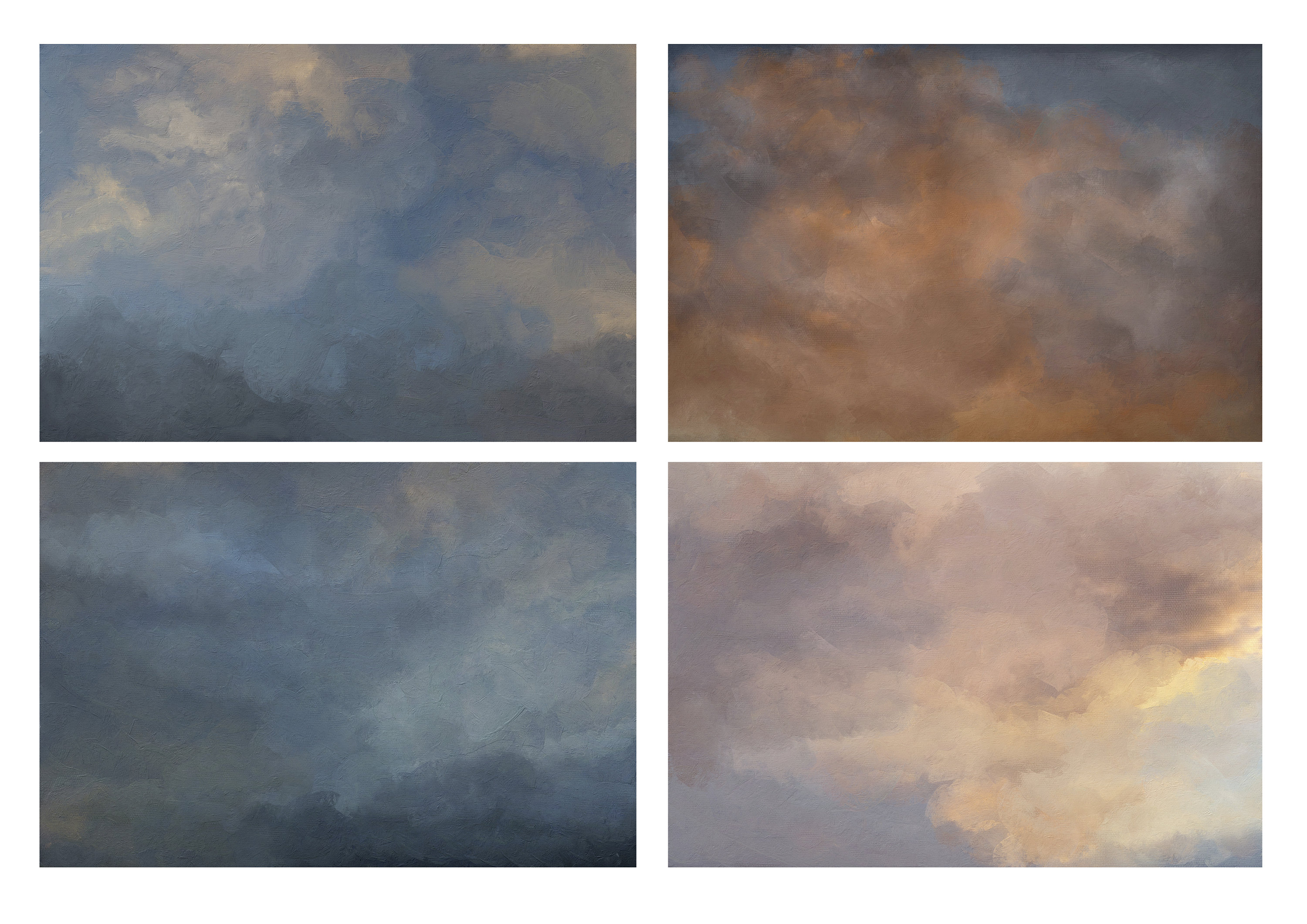 Fine Art Painterly Cloud Texture Overlays for Photoshop. High ...