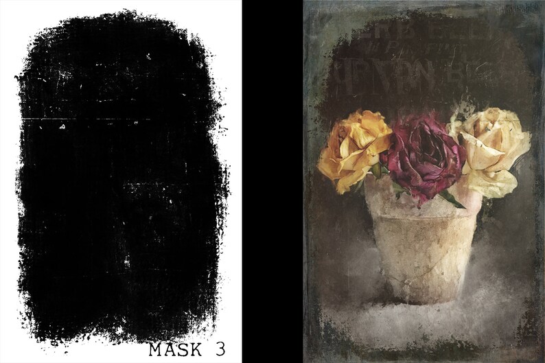 Distressed and Grungy Clipping Masks. 8 Transparent Clipping Masks for ...