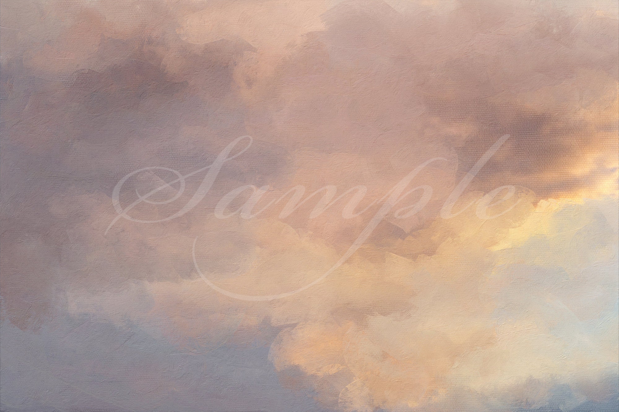 Fine Art Painterly Cloud Texture Overlays for Photoshop. High ...