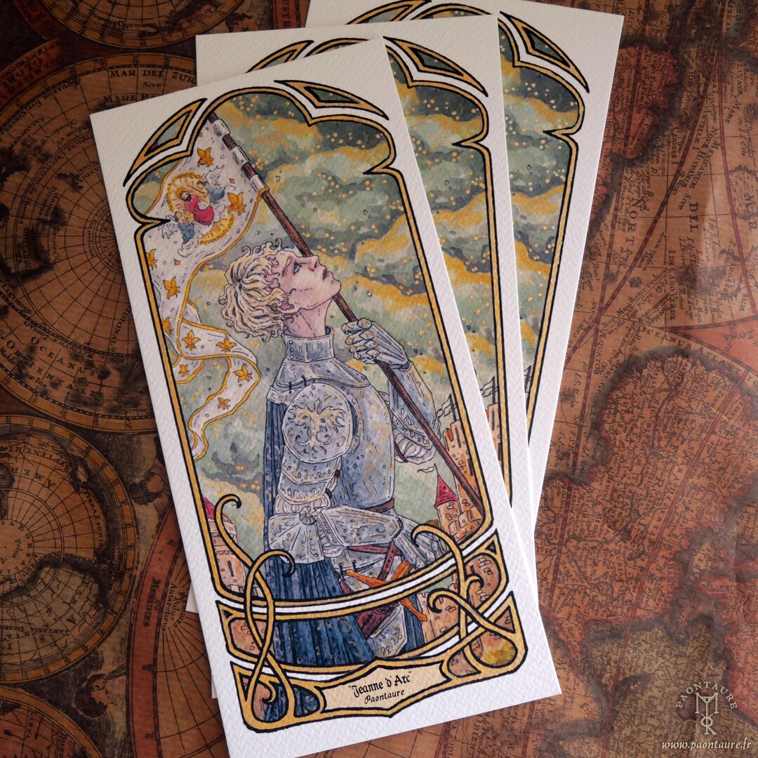 JOAN OF ARC Fine Art Print Art Reproduction Medieval Historical Style ...